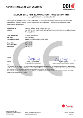 Certifications-Nantong Beloger Metal Products Co.,Ltd - Nantong Beloger ...