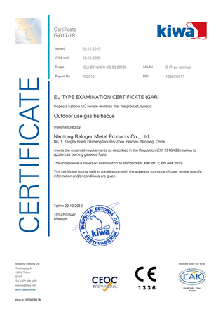 Certifications-Nantong Beloger Metal Products Co.,Ltd - Nantong Beloger ...